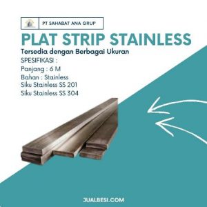 Plat Strip Stainless Steel 304 12MM x 40mm x 6M - PT. SAHABAT ANA GRUP